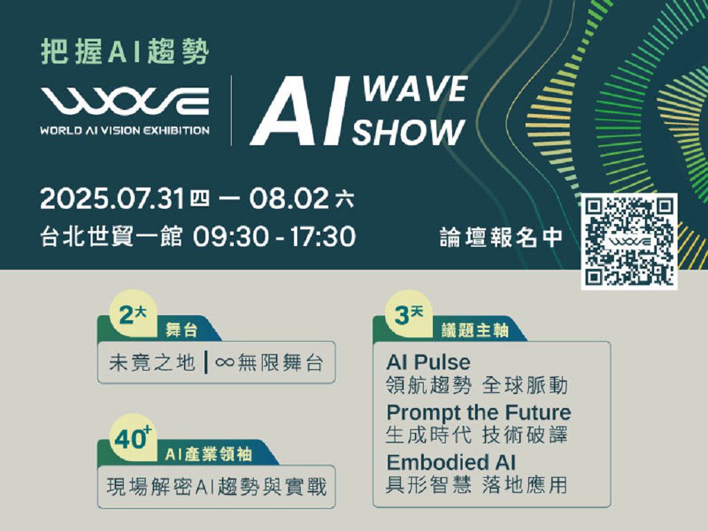 亞太最大 AI WAVE SHOW 聚焦產官學研全方位對談 - 樂聯網